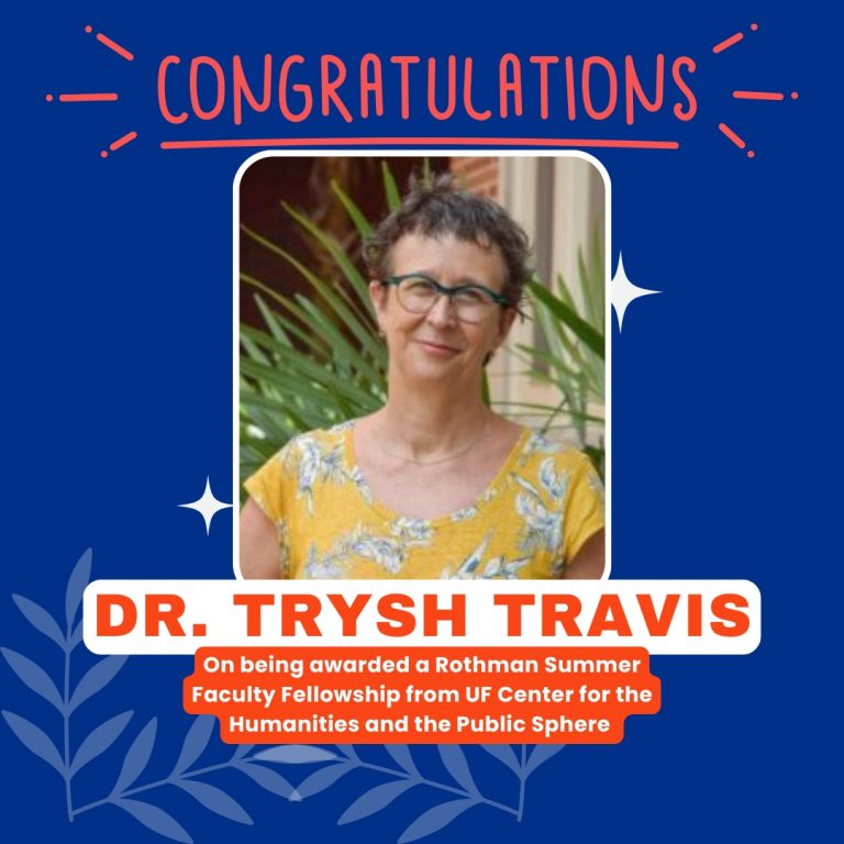 Congratulations to Dr. Trysh Travis for receiving the Rothman Summer ...